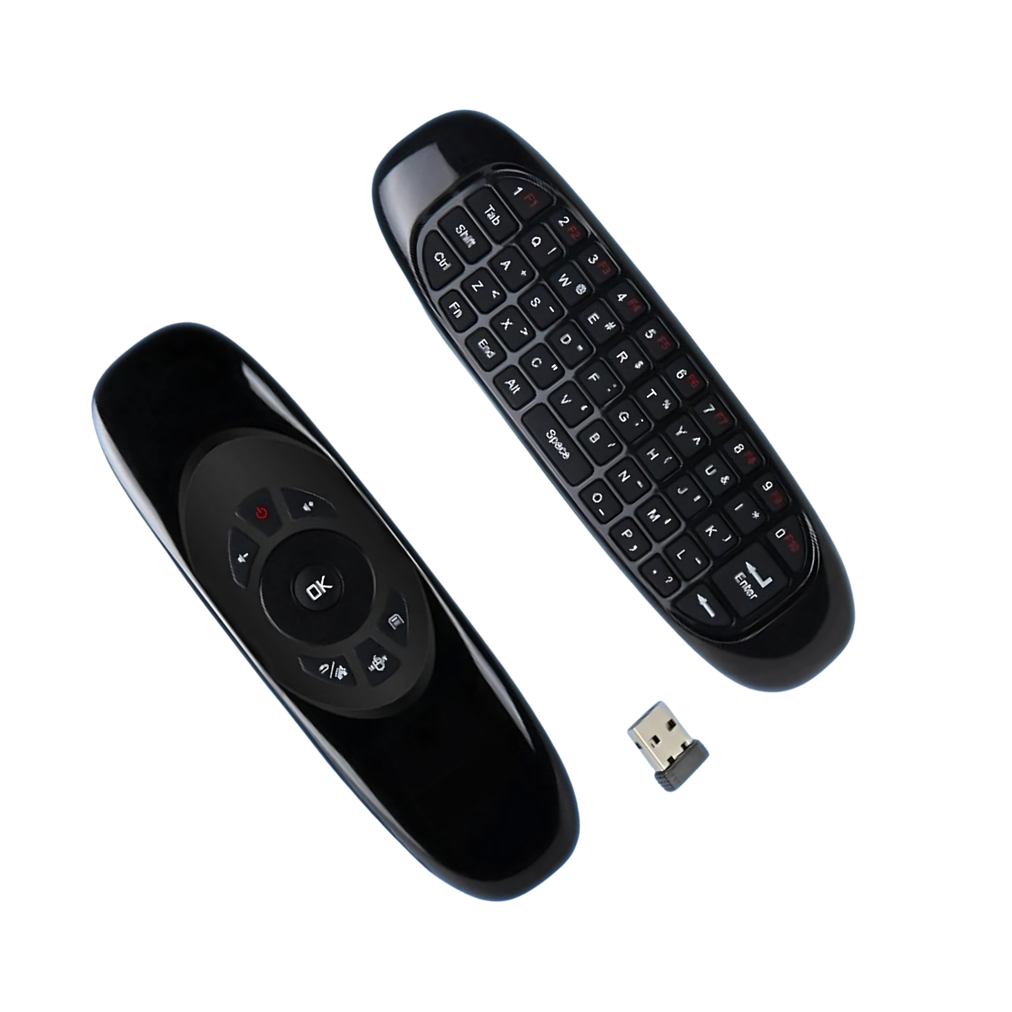 Wireless Air Mouse C120 3-Axis with Keyboard & Remote - Aksathe.Com